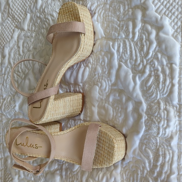 Lulus | Shoes | Lulus Wicker Platform Shoes | Poshmark